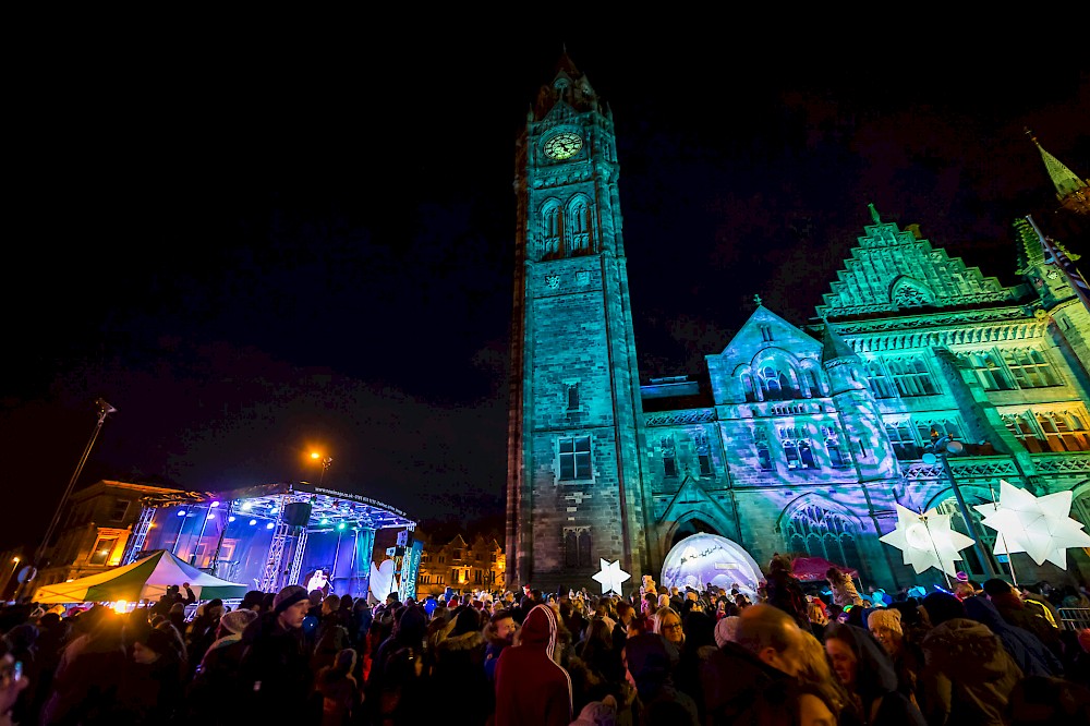 Big crowds watch Rochdale’s Christmas lights switch on - Rochdale Town ...